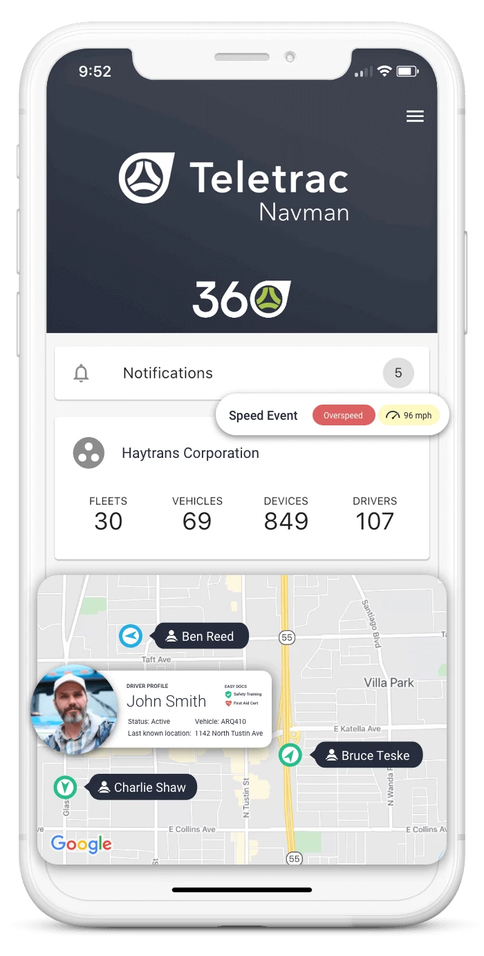 GPS Fleet Tracking System - Teletrac Navman UK